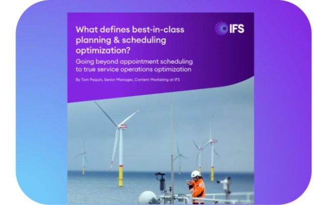 What defines best-in-class Planning and Scheduling Optimization? - IFS ...